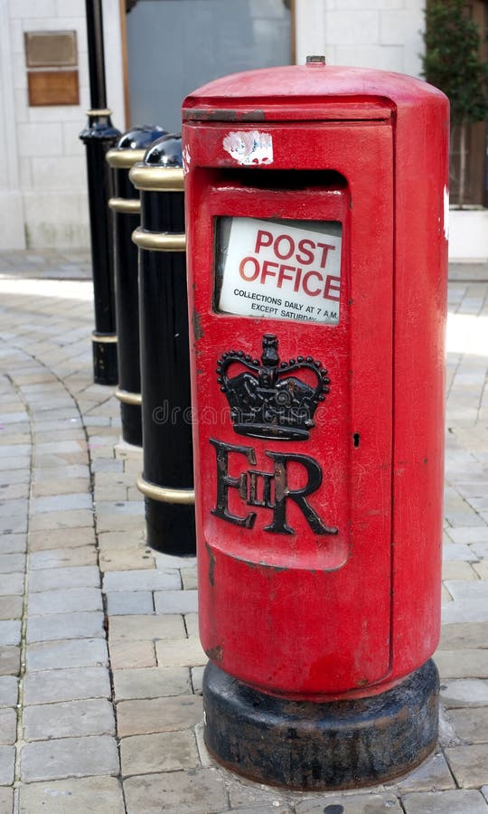 Red british mailbox stock image. Image of post, letterbox - 21041565