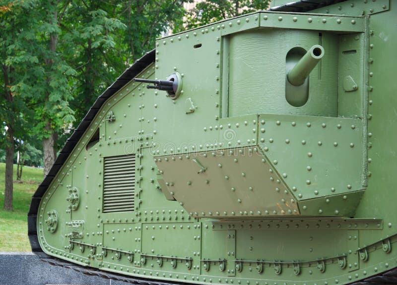 A British Mark V Tank (details) Picture. Image: 15358804