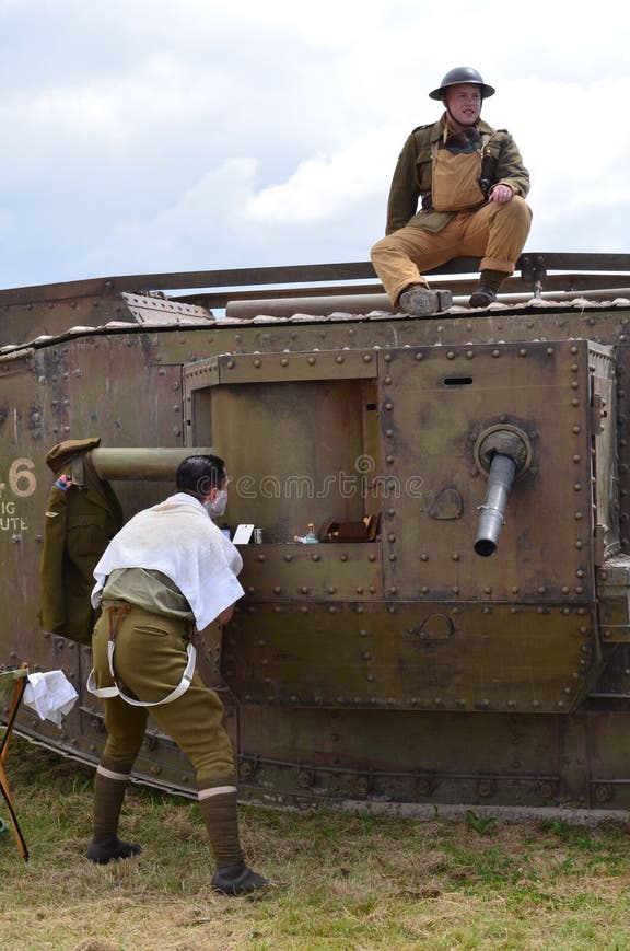 British Mark 1 WW1 tank. editorial stock photo. Image of tanks - 58939643