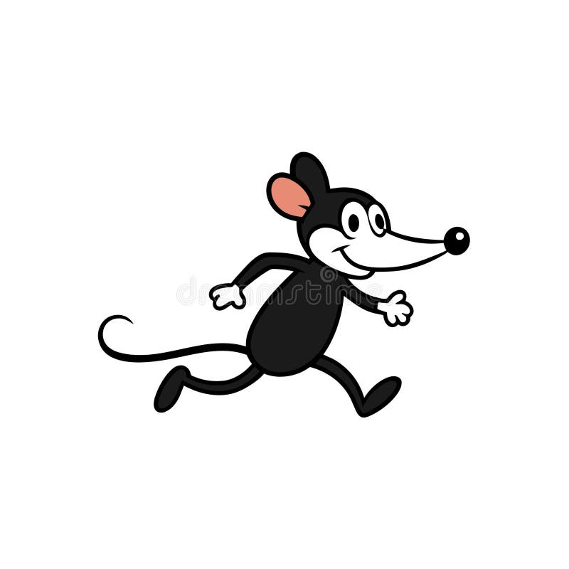 British Mouse Runs Icon Vector Illustration Stock Vector - Illustration ...