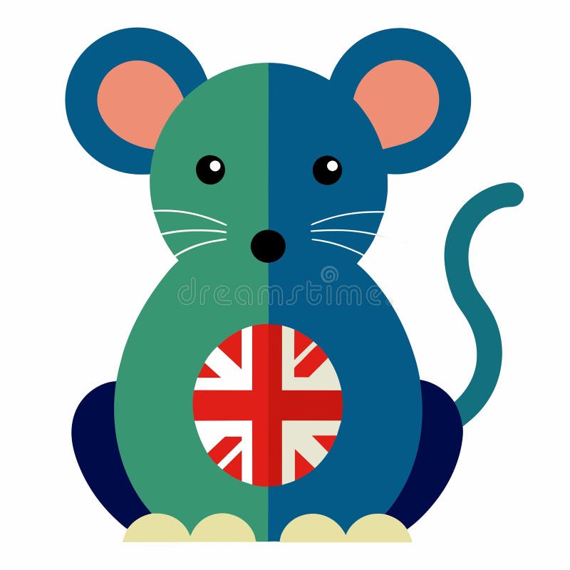 British Mouse Sits Icon Vector Illustration Stock Vector - Illustration ...