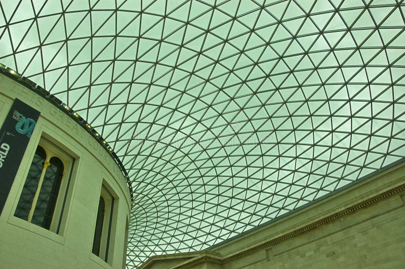 British Museum ceiling editorial photography. Image of futuristic ...
