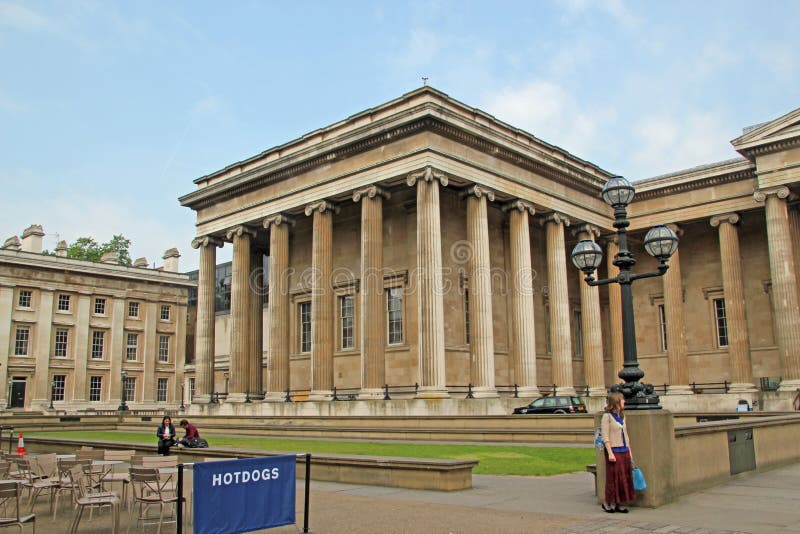 British Museum Columns editorial stock photo. Image of businesses ...