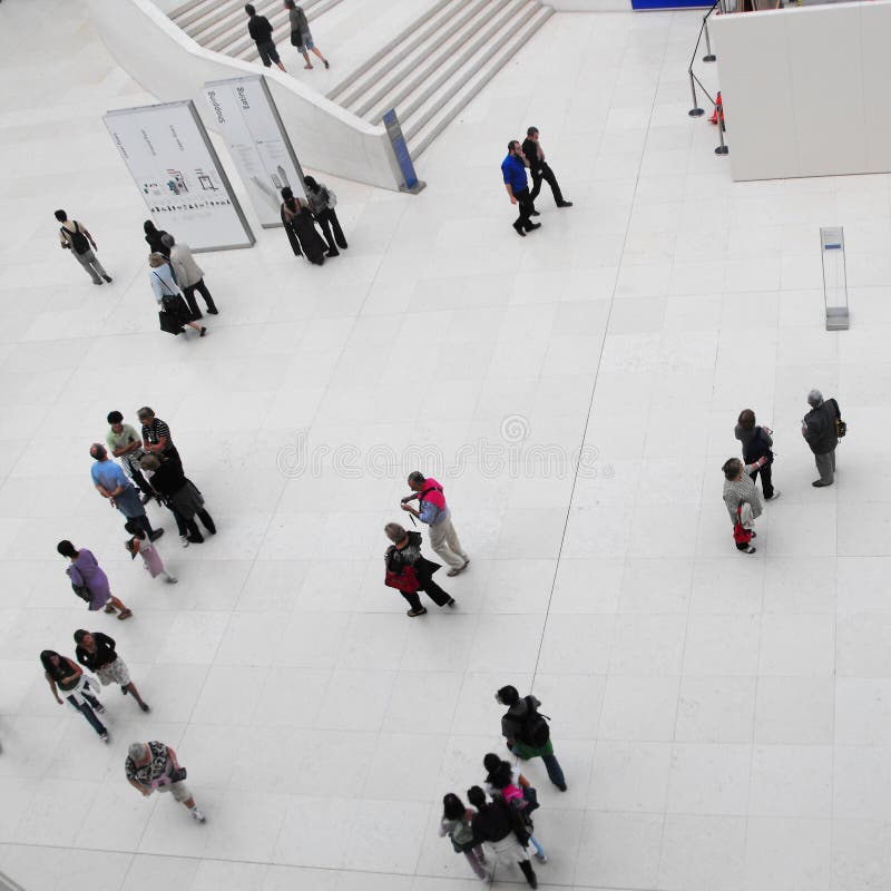 British Museum Foyer with Crowd of Tourists Editorial Photography ...