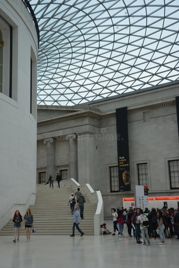 British Museum editorial stock photo. Image of main, staircase - 86448908