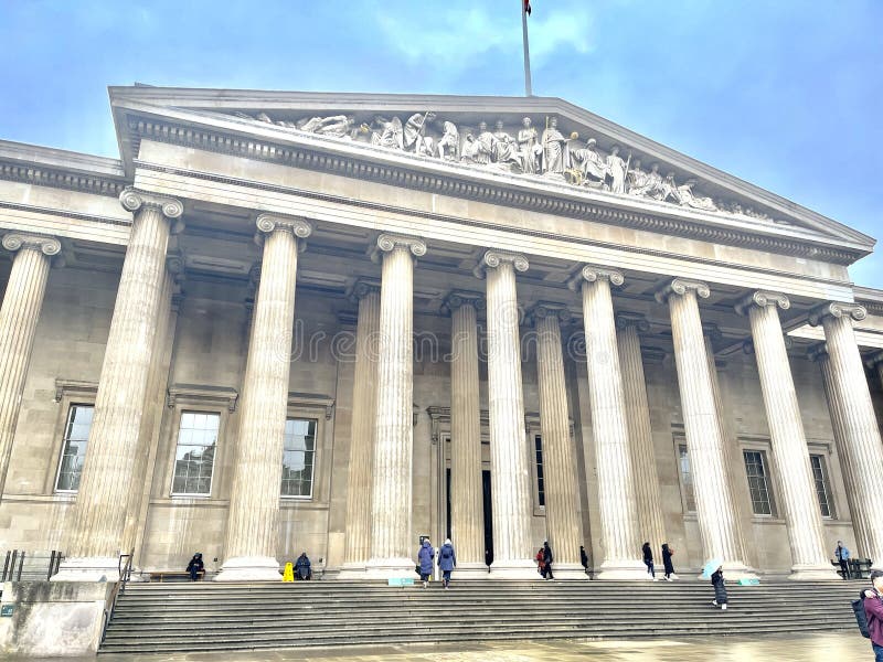 British Museum Outside with Sunny Weather Editorial Stock Image - Image ...