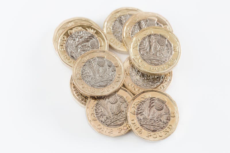 British one pound coins stock photo. Image of stack, cash - 90231154