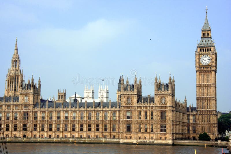 Westminster Bridge and the Houses of Parliament. Stock Photo - Image of ...