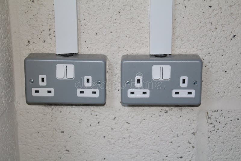 Switched Double Socket editorial image. Image of socket - 98772610