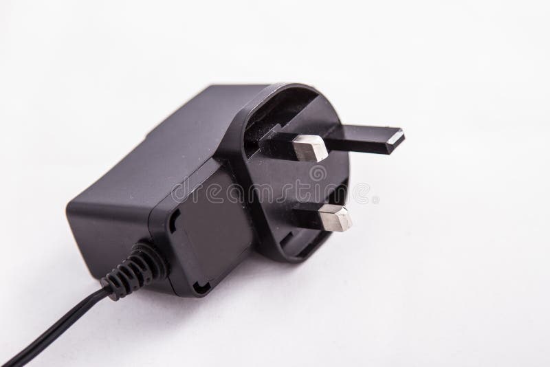 British Plug Socket Isolated on White Stock Image - Image of ...