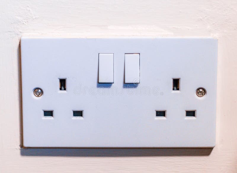 British Plug Socket stock photo. Image of unused, volts - 257110176