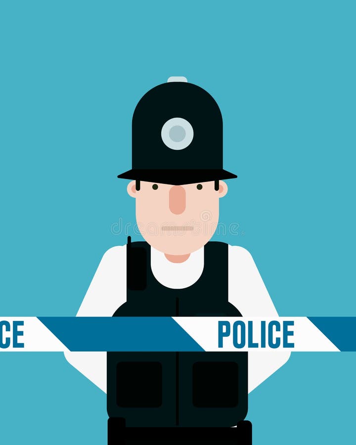British police officer stock vector. Illustration of occupation - 94252292