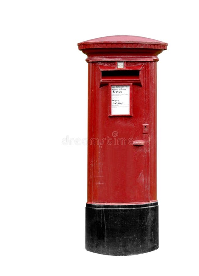 British Red Post Box, Letterbo Stock Image - Image of postal, rural ...