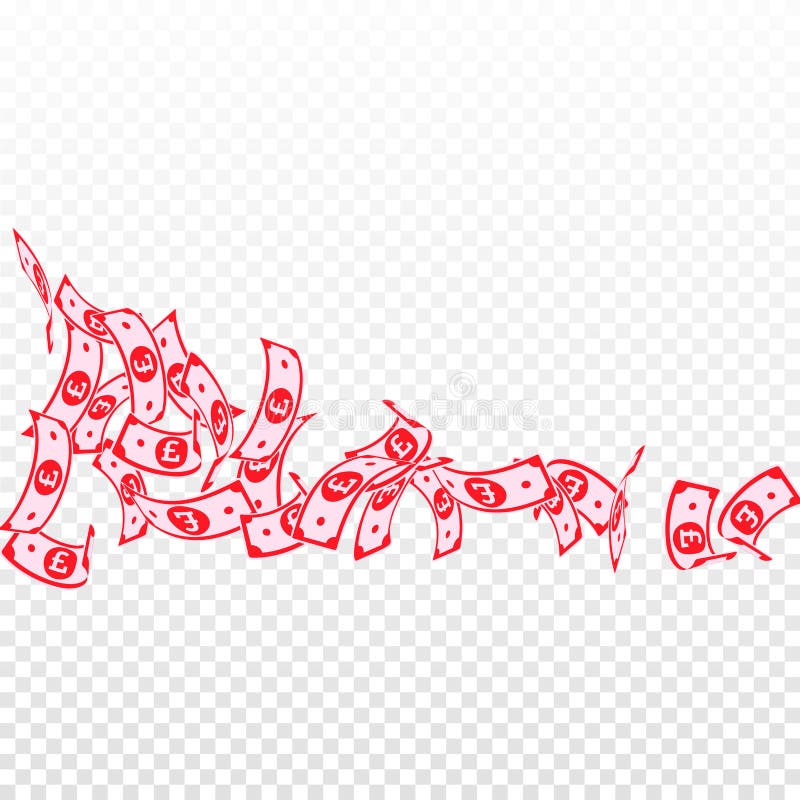 British Pound Notes Falling. Floating GBP Bills on Stock Vector ...