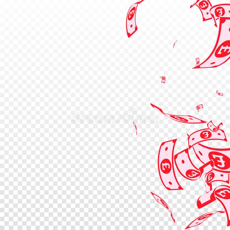 British Pound Notes Falling. Random GBP Bills on T Stock Vector ...