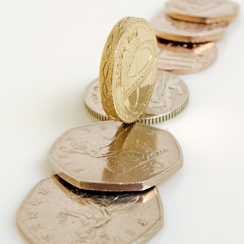 British pound and pence. stock photo. Image of money - 51363818