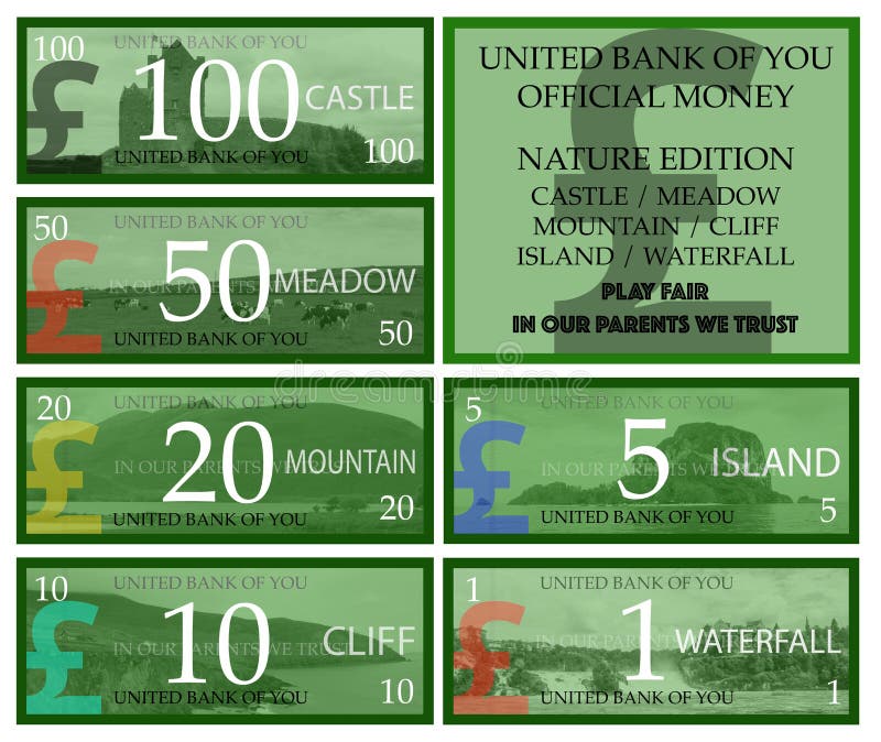 Play Money (make Your Money Set) Stock Vector - Illustration of euro ...