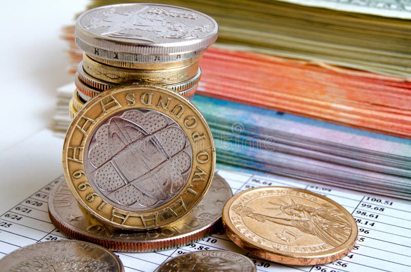 British Pound rate. stock photo. Image of forecasts, currency - 83142484