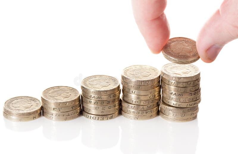 British Pound Sterling Coins Stack Editorial Photography - Image of ...