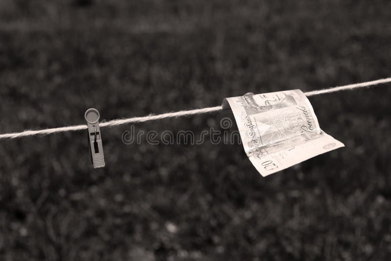 British Pounds Banknotes with Clothespins Editorial Photography - Image ...