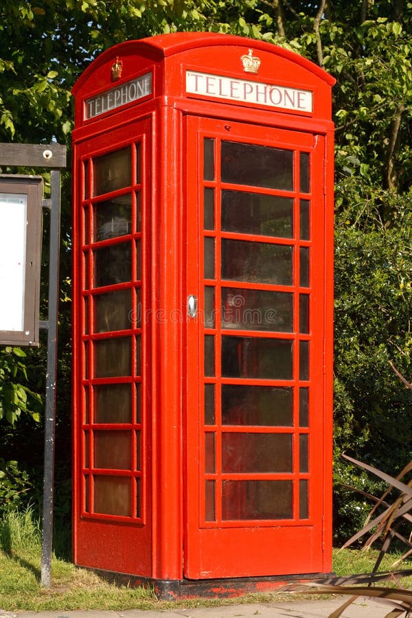 British Red Telephone Booth Stock Image - Image of britain, united ...