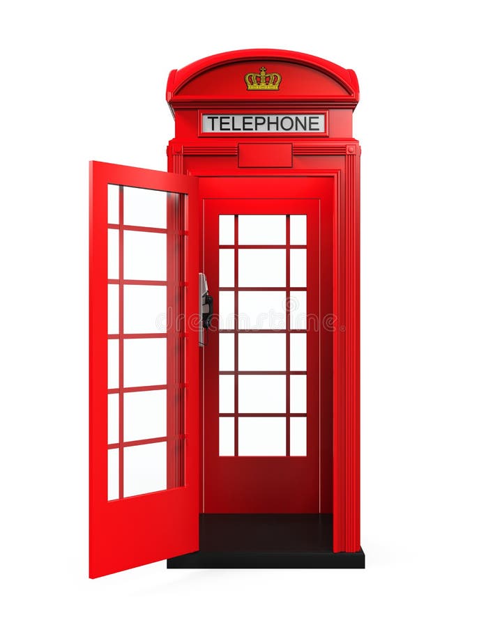 English Red Phone Booth Stock Illustrations – 822 English Red Phone ...
