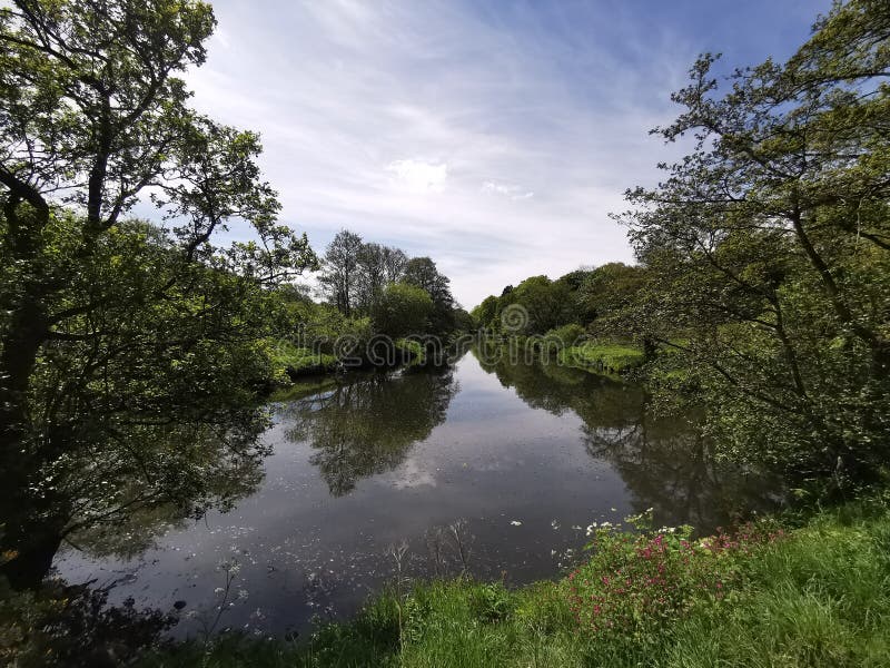 British River Scene in Spring - Scotland - Scene 2 Stock Image - Image ...