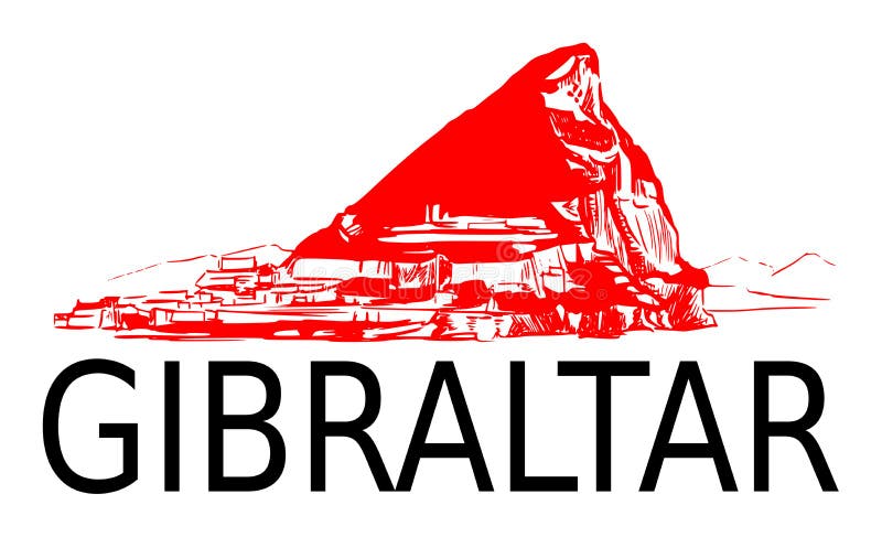 Gibraltar Rock Stock Illustrations – 103 Gibraltar Rock Stock ...