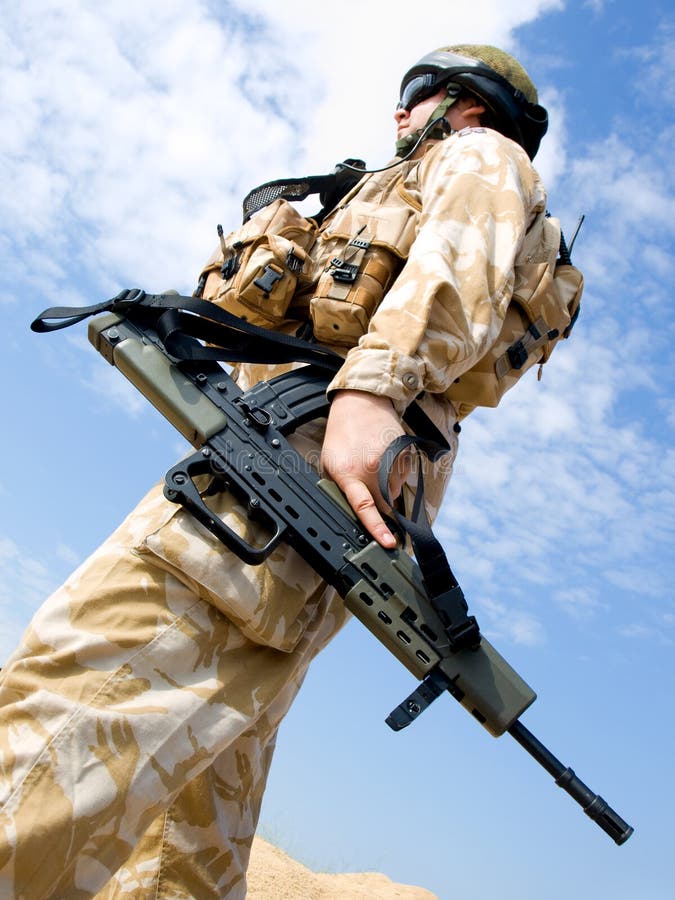 British Royal Commando stock photo. Image of combat, weapon - 8757906