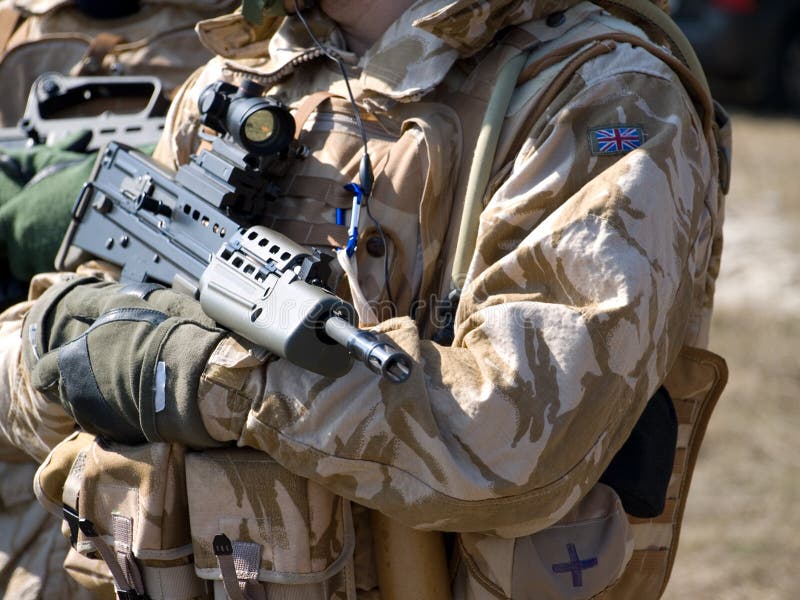 British Royal Commando stock photo. Image of combat, weapon - 8757906