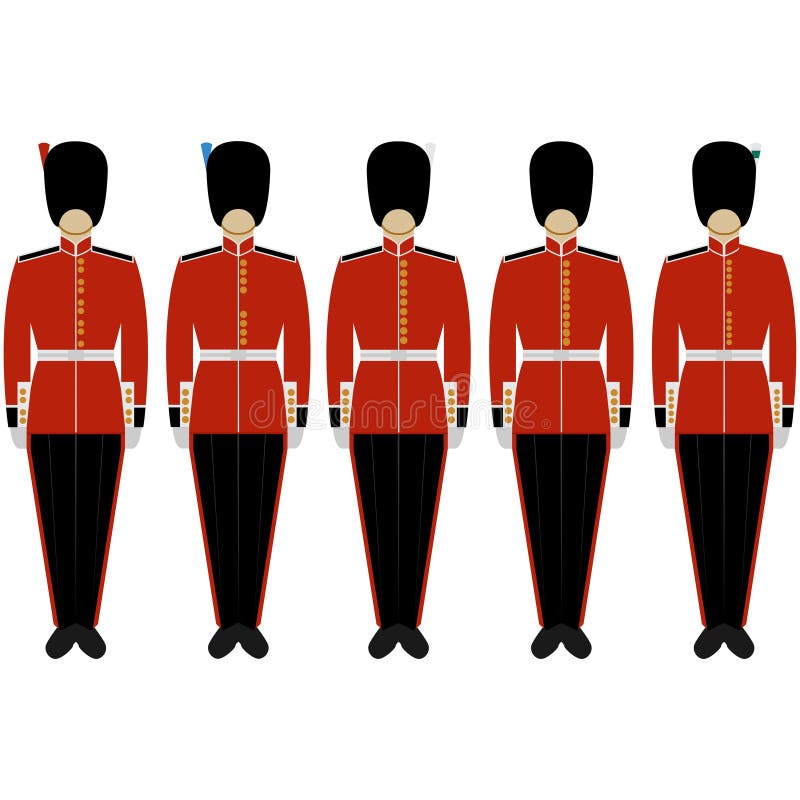 British Royal Guard Stock Vector Illustration Of Collection 83855746