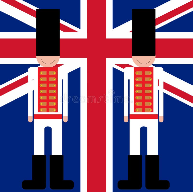 British Royal guards guard stock vector. Illustration of buckingham ...