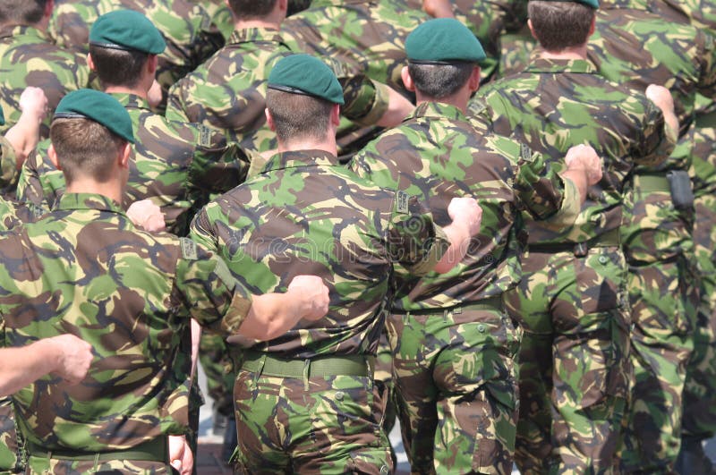 British Royal Marines Forces Stock Image - Image of arms, regiment: 3497963