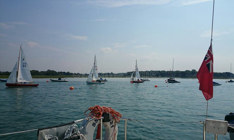 British sailing dinghies stock photo. Image of sailing - 43883684