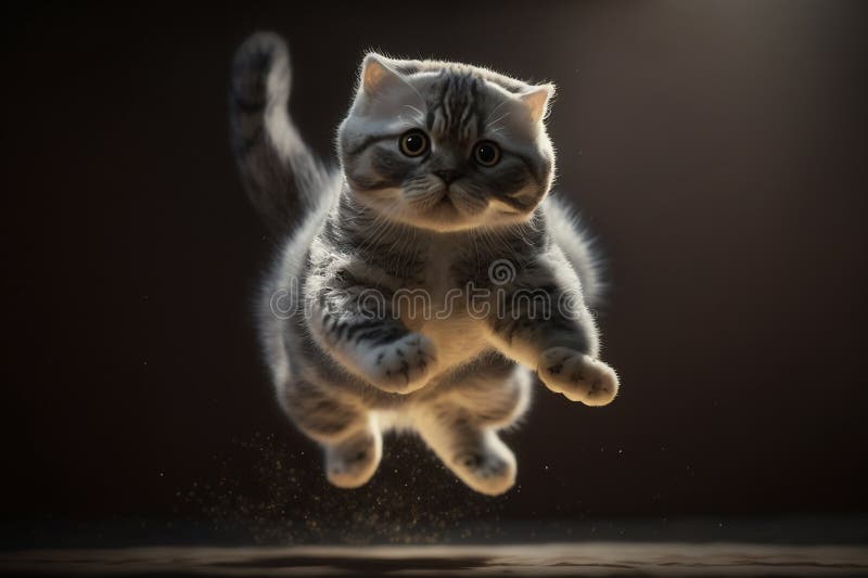 British Scottish Fold Cat. Cute and Beautiful, Loyal Pets Stock ...