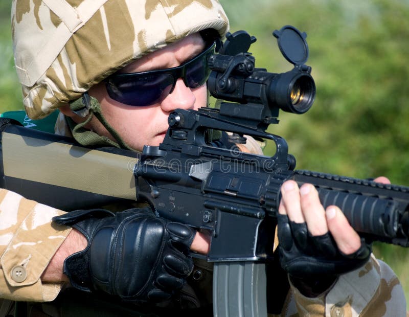 Soldiers in action stock image. Image of british, royal - 10104587