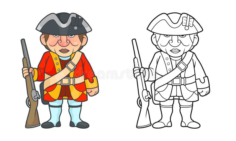 British Soldier Hat Revolutionary War Stock Illustrations – 4 British ...
