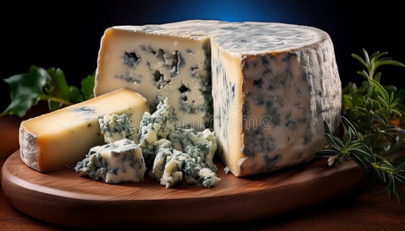 British Stilton Cheese, AI Generated Stock Illustration - Illustration ...