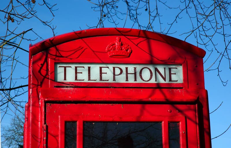 British Telephone Box stock photo. Image of communbications - 118256