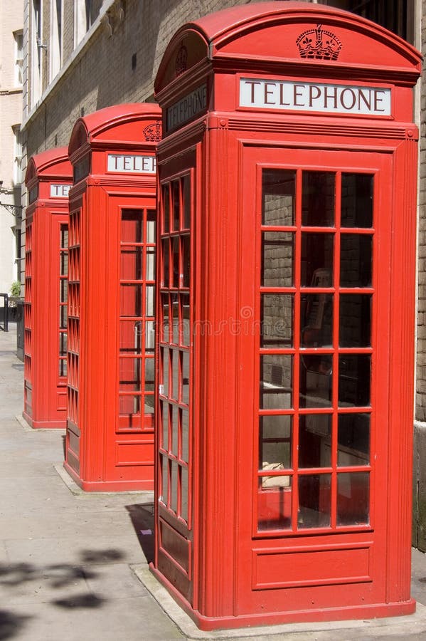 British Telephone Boxes stock image. Image of telephone - 14580407