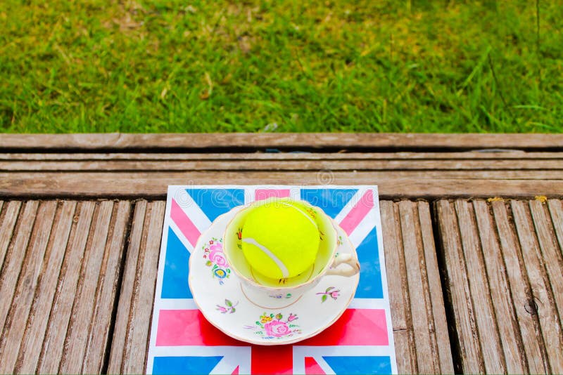British Tennis stock photo. Image of crockery, england - 56120902