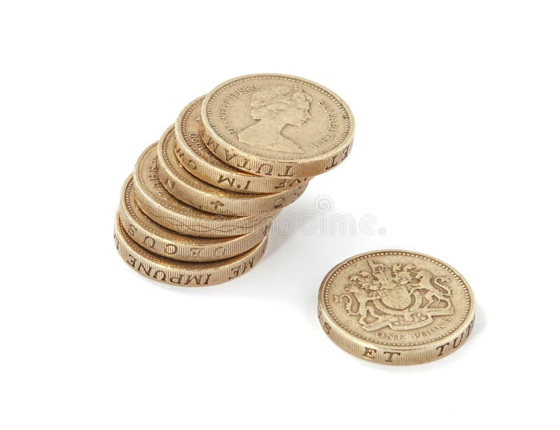 A Lot of Shiny British Pound Coins Editorial Photography - Image of ...