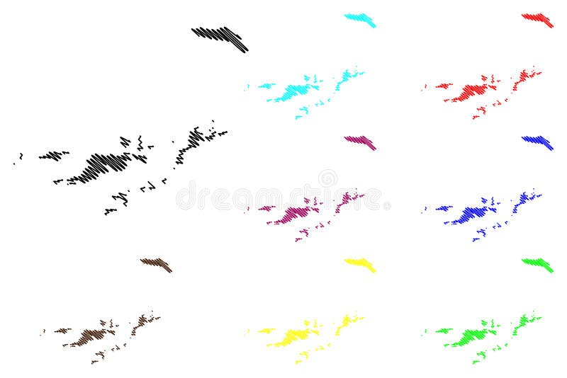 British Virgin Islands Map Vector Stock Vector - Illustration of banner ...
