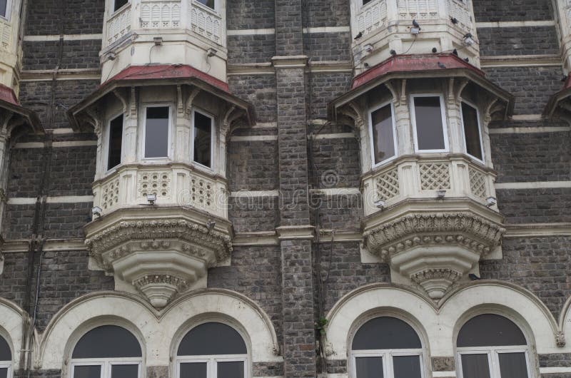 Windows of a British Style Building Stock Photo - Image of background ...