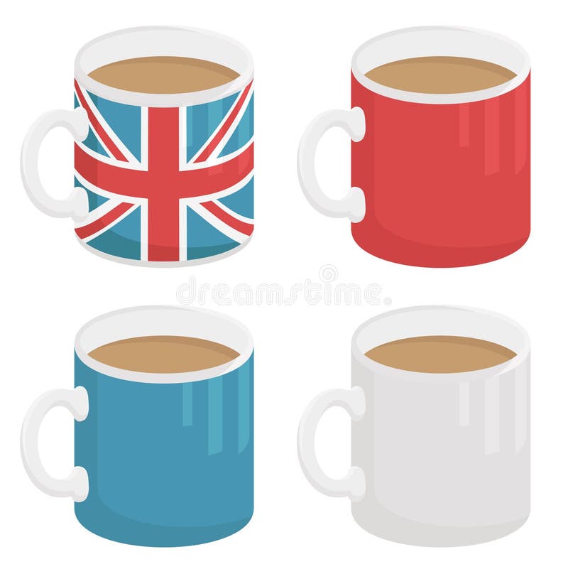 Engelse Thee vector illustratie. Illustration of theepot - 15787710