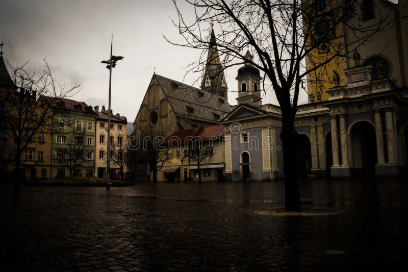 Brixen stock photo. Image of square, religion, catholic - 177860796