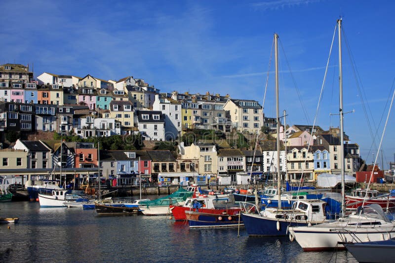 Brixham in South Devon stock image. Image of marina, brixham - 48700363