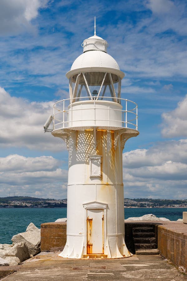 Brixham Harbour Lighthouse. Brixham, Devon, UK, June 10, 2024 Editorial ...