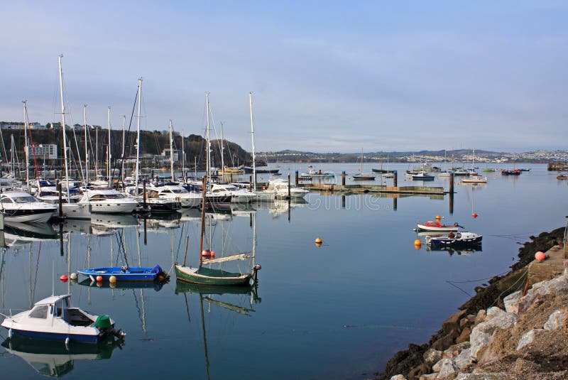 Brixham Harbour stock image. Image of trawler, torquay - 39876397