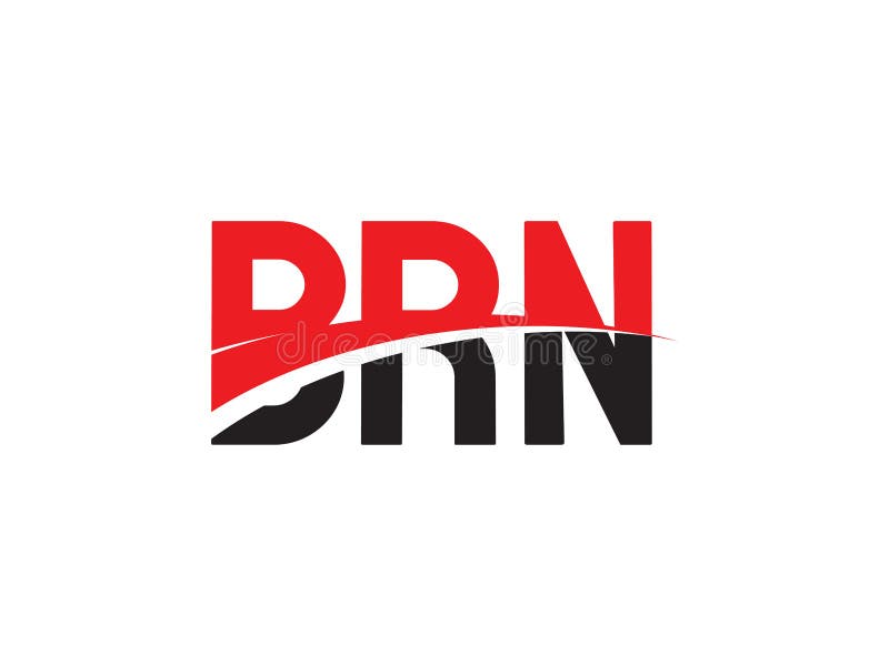 BRN Letter Initial Logo Design Vector Illustration Stock Vector ...